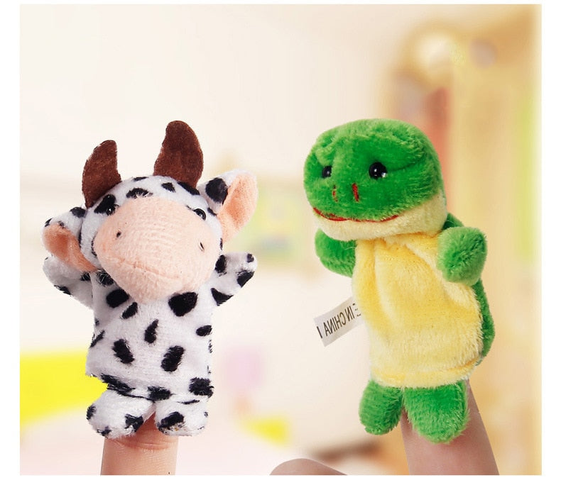 Cartoon Animal Velvet Finger Puppet Toy - Small Velvet Animal Toys ...